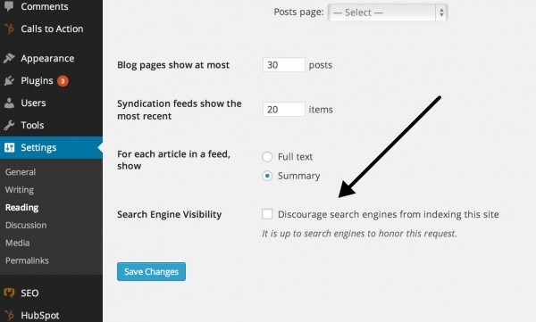 How to block search engines in Wordpress