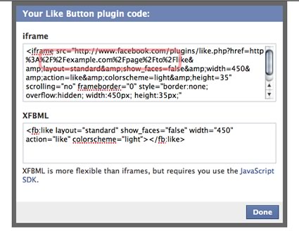 Facebook Like Button Generator Broken For Firefox Users
