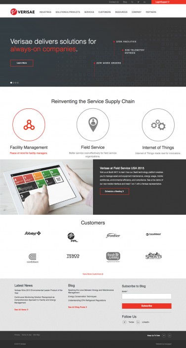 Launch of Verisae's new website