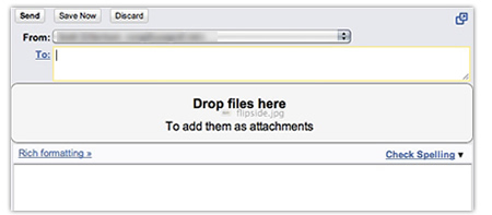 HTML 5 Gives Gmail A Drop Box