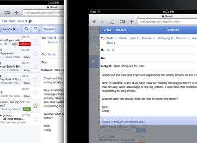Google Redesigned The Gmail App For iPad